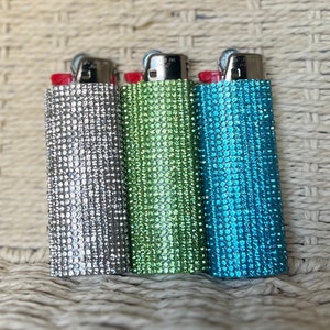 Single Color Rhinestone Lighters - Etsy