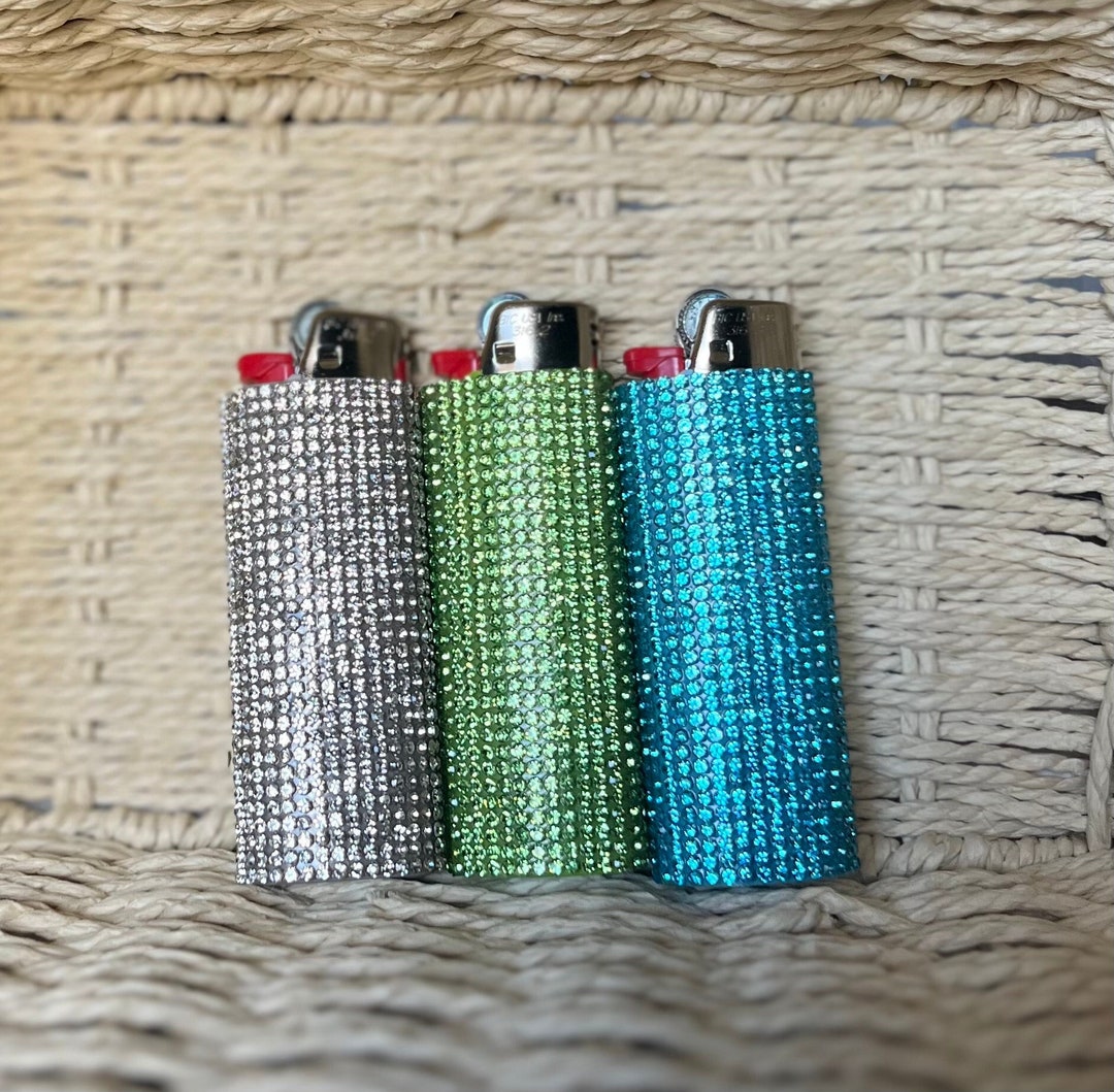 Single Color Rhinestone Lighters - Etsy