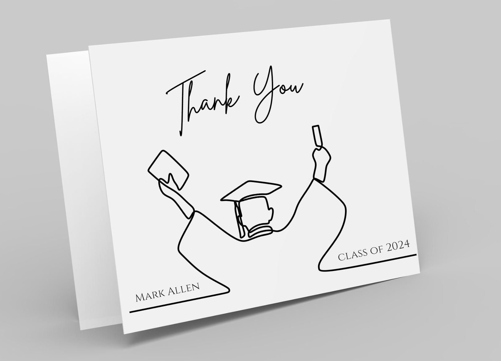 Personalized Graduation Thank You Card Multiple Pack Sizes Available - Etsy