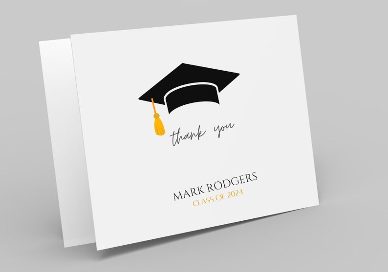 Graduation Thank You Card Multiple Pack Sizes Available - Etsy