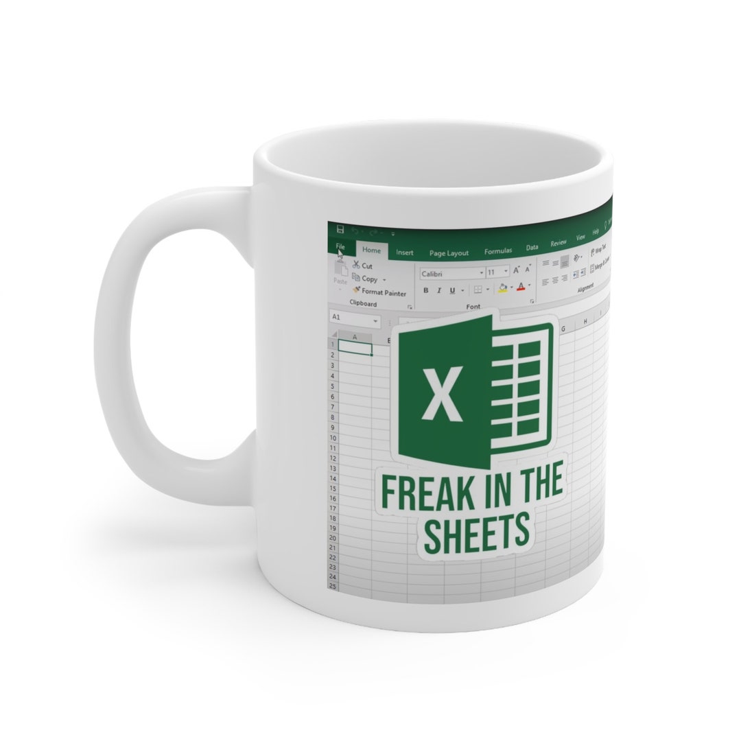 Freak in the Sheets Mug, Excel Coffee Mug, Mug Excel, Accountant Gift ...