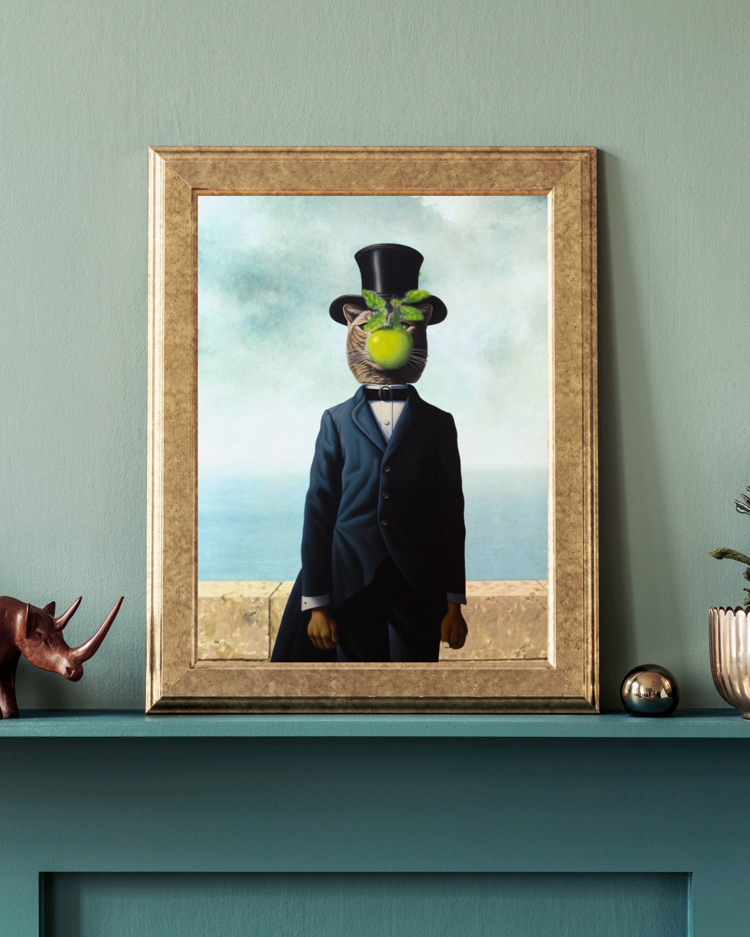 The Son of Man by Rene Magritte- Parody of the Famous Painting With a ...