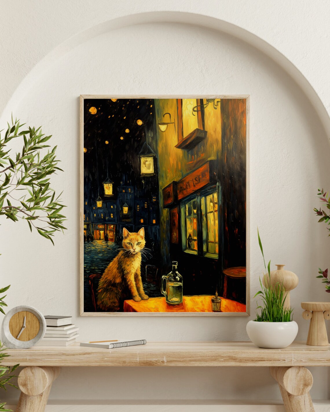 VAN GOGH SET of Six Prints- Parody of Vincent Van Gogh's Paintings With ...