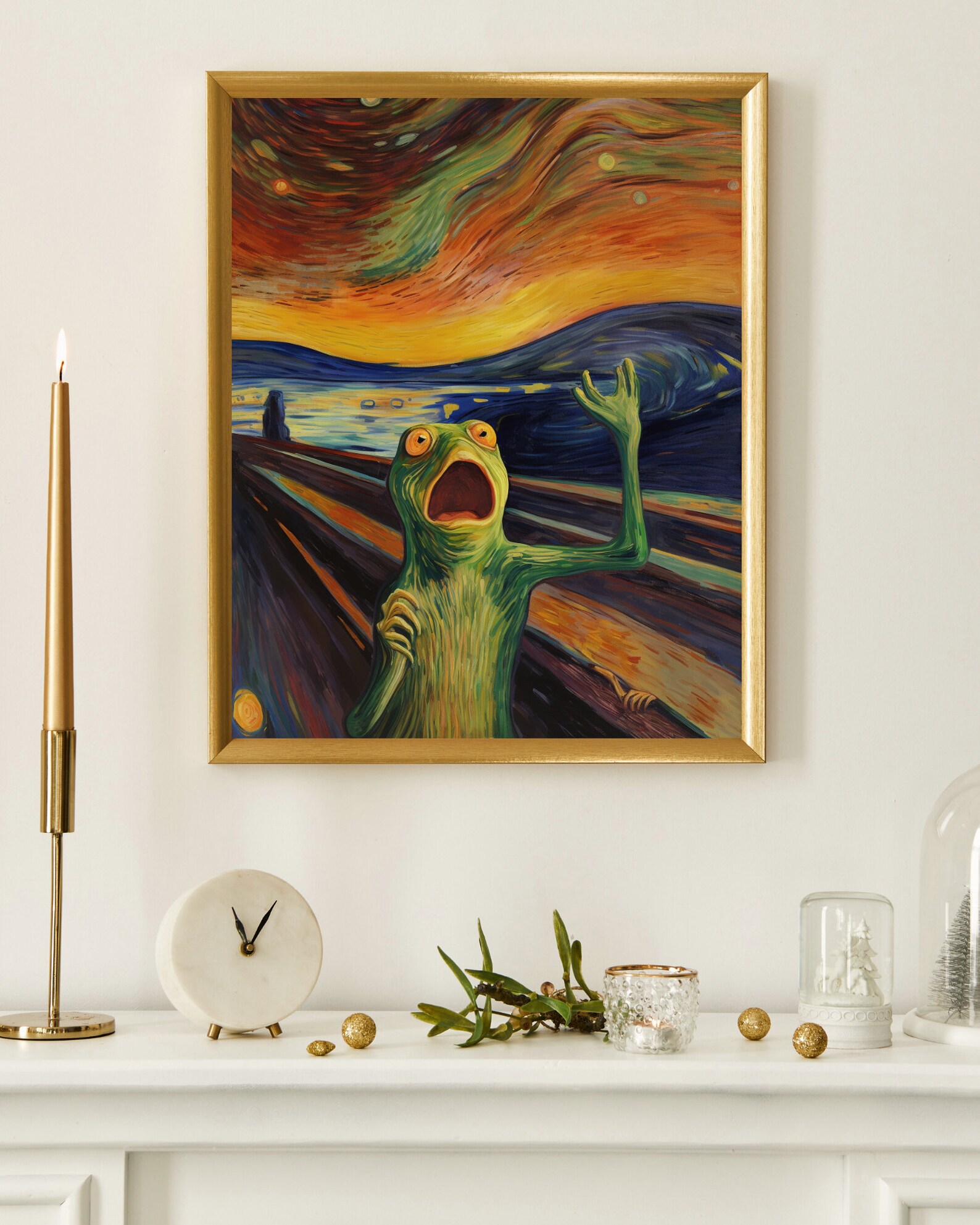 The Scream by Edvard Munch- Parody of the Famous Painting With a Frog ...