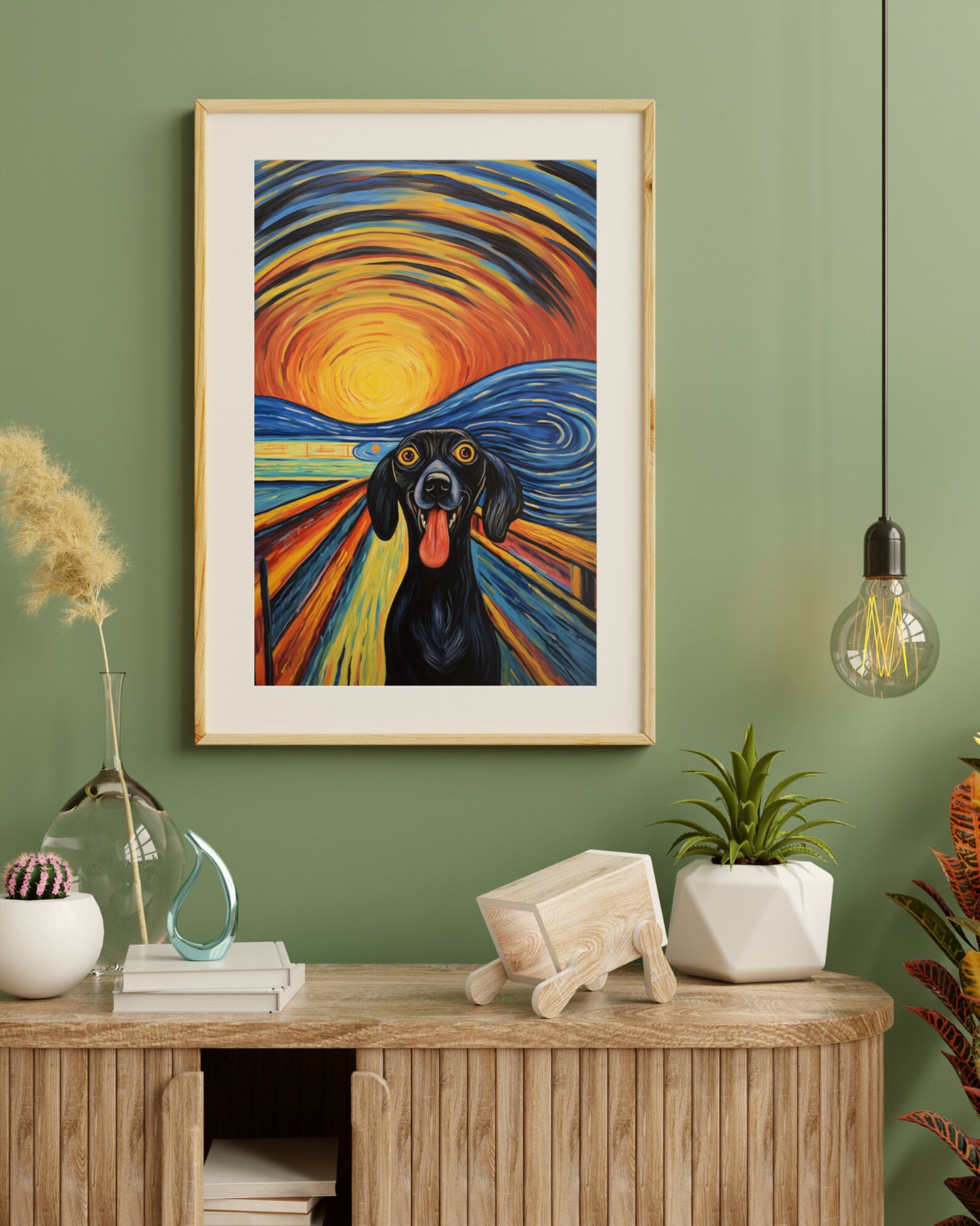 The Scream by Edvard Munch- Parody of the Famous Painting With a Dog ...