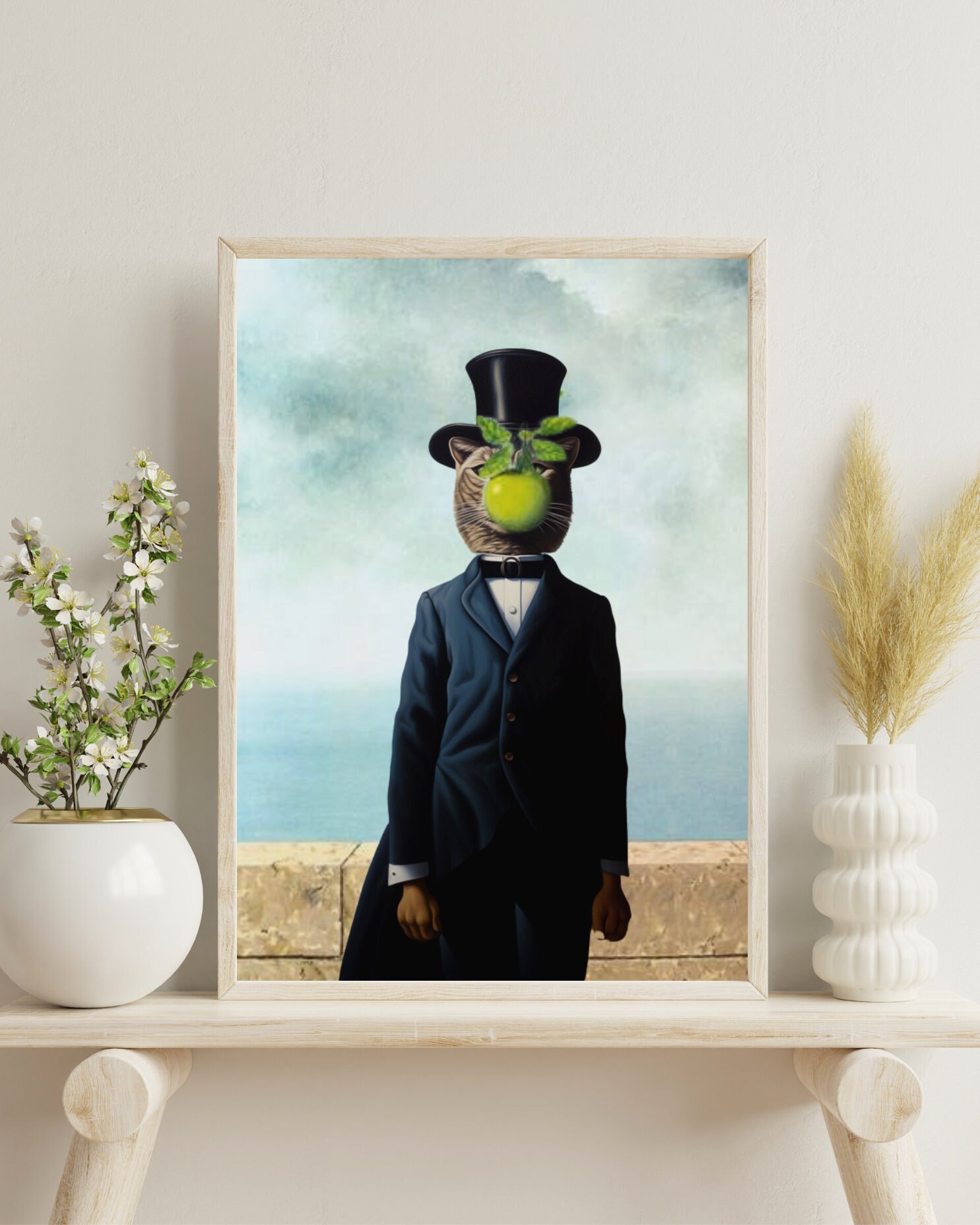 The Son of Man by Rene Magritte- Parody of the Famous Painting With a ...