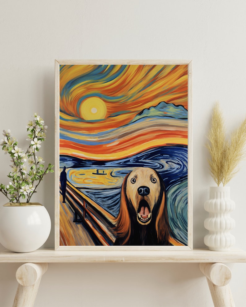 The Scream by Edvard Munch Parody of the Famous Painting With - Etsy