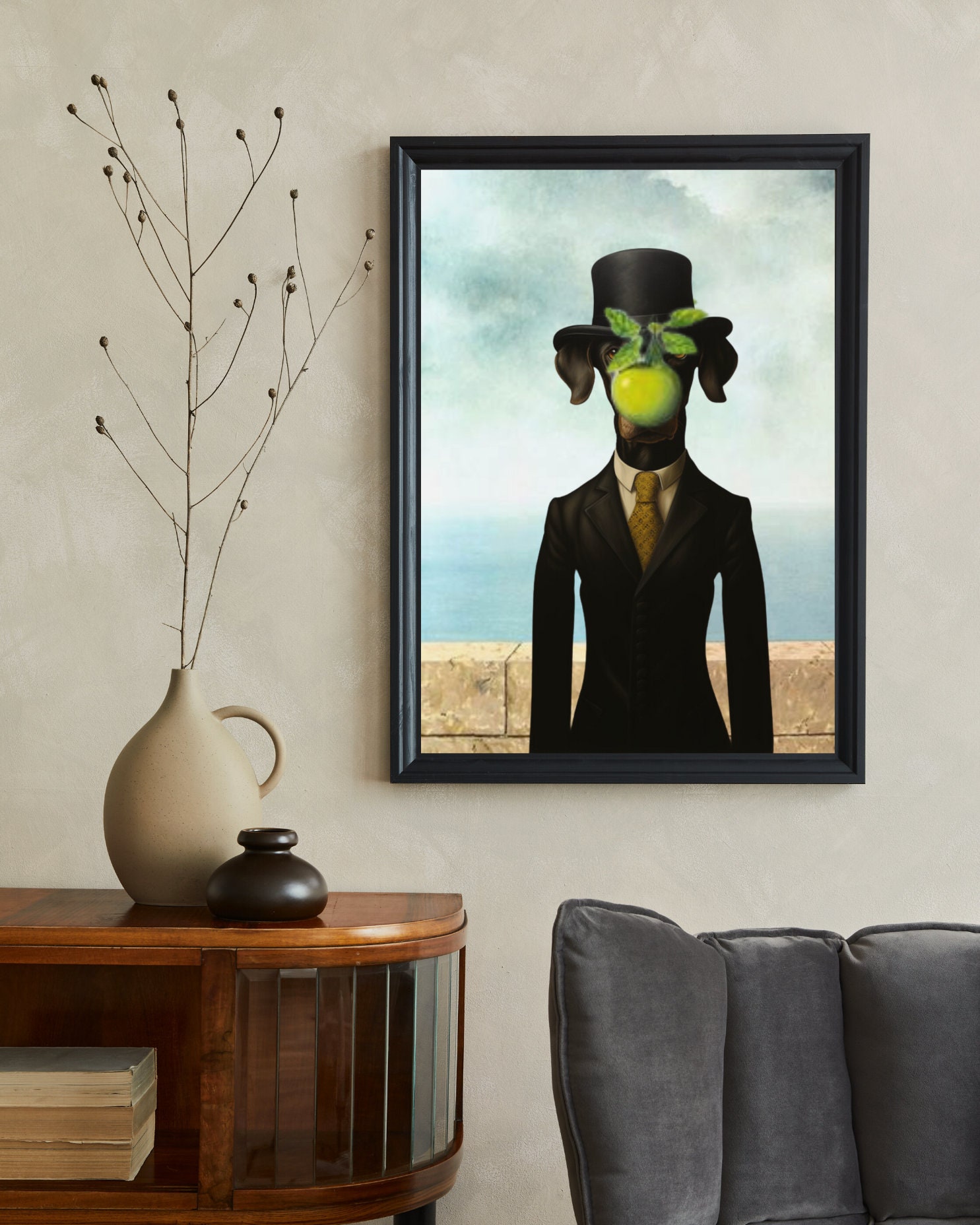 The Son of Man by Rene Magritte- Parody of the Famous Painting With a ...