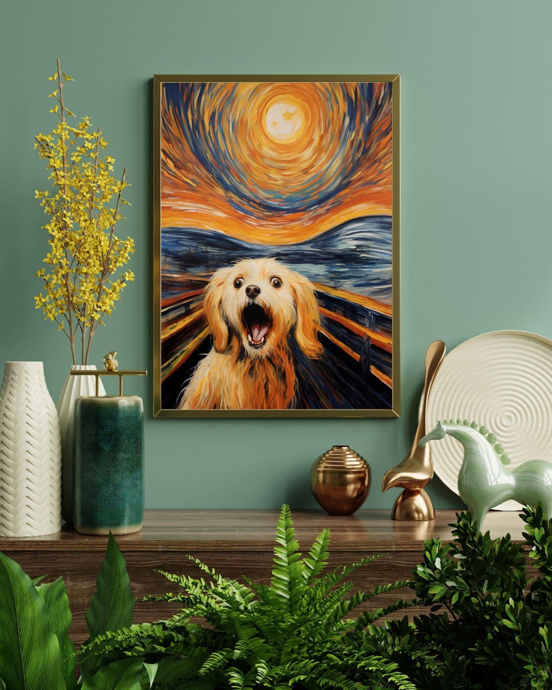 The Scream by Edvard Munch- Parody of the Famous Painting With a Dog ...
