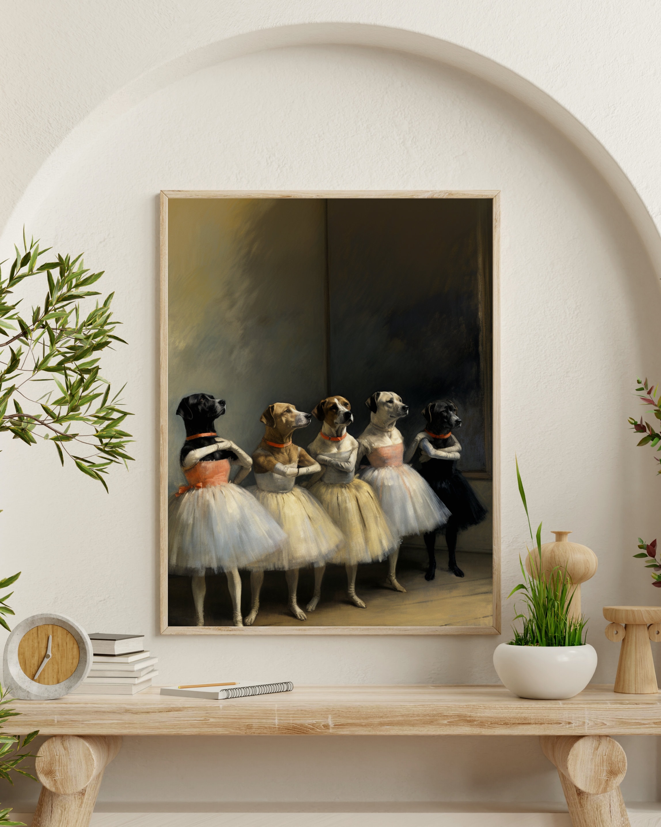 Ballet Class Print Parody of Edgar Degas' Painting With Dog, High ...