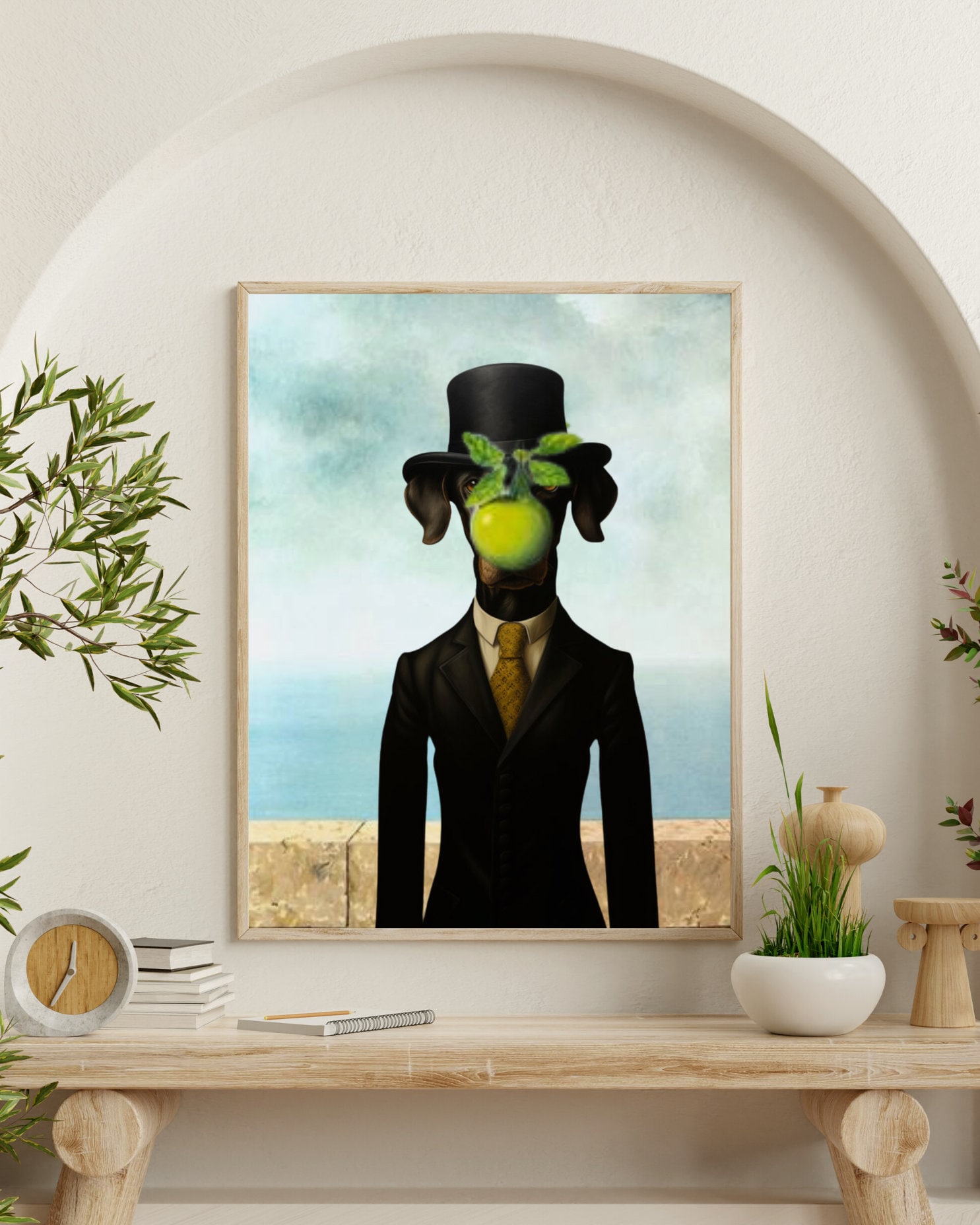 The Son of Man by Rene Magritte- Parody of the Famous Painting With a ...