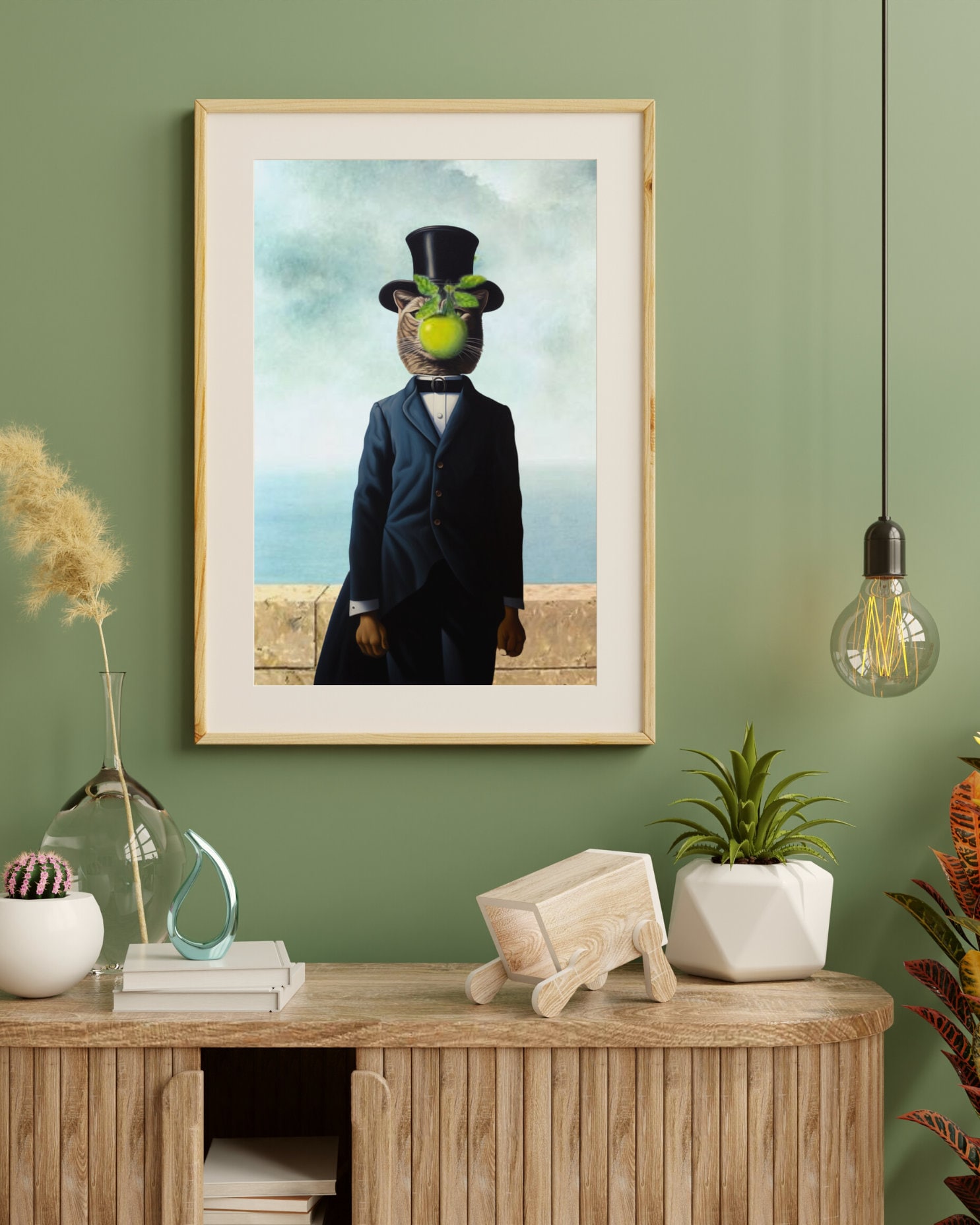 The Son of Man by Rene Magritte- Parody of the Famous Painting With a ...