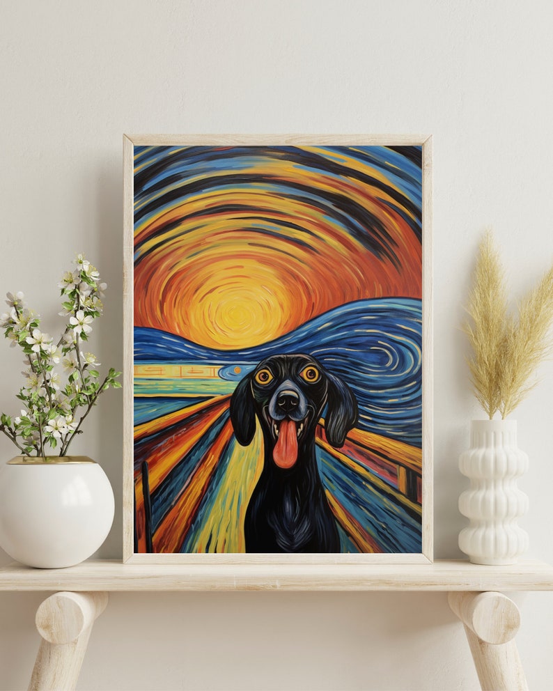 The Scream by Edvard Munch- Parody of the Famous Painting With a Dog ...