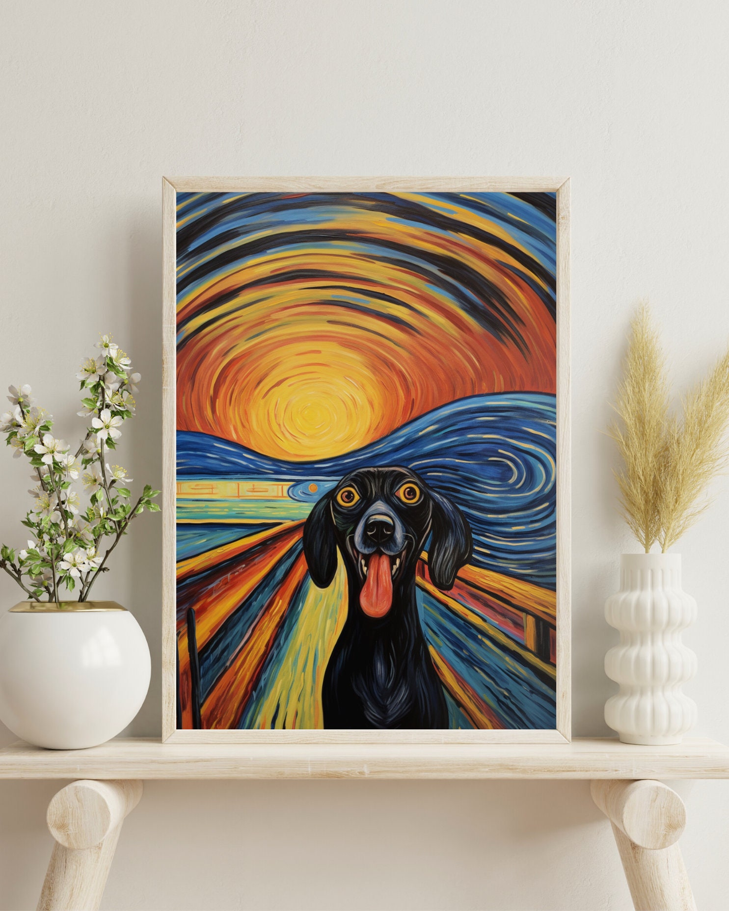 The Scream by Edvard Munch Parody of the Famous Painting With a Dog ...