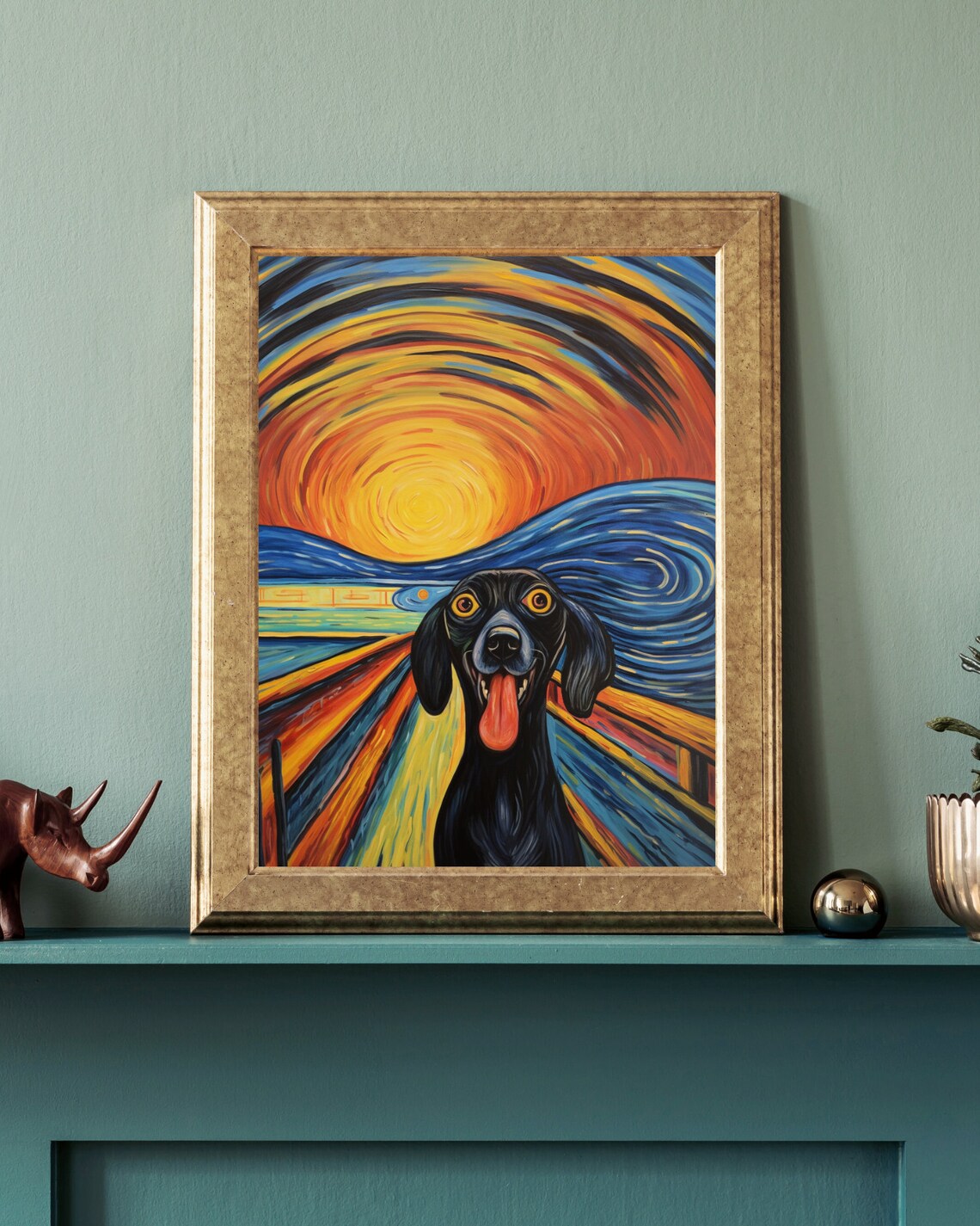 The Scream by Edvard Munch- Parody of the Famous Painting With a Dog ...