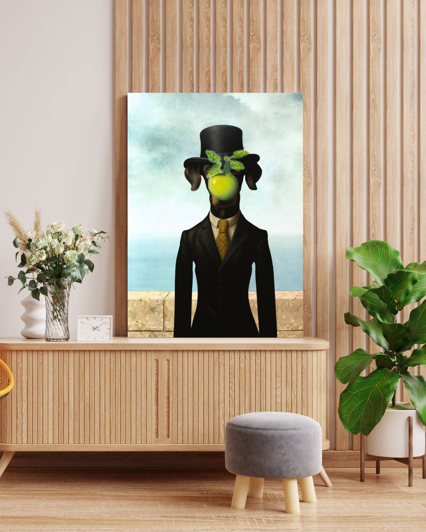 The Son of Man by Rene Magritte- Parody of the Famous Painting With a ...