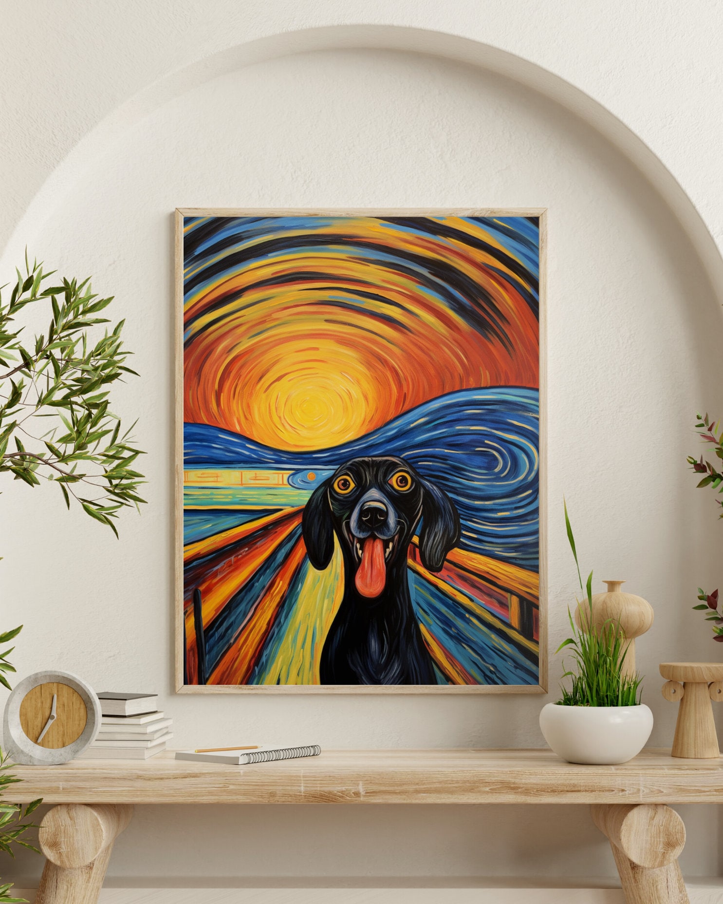 The Scream by Edvard Munch Parody of the Famous Painting With a Dog ...