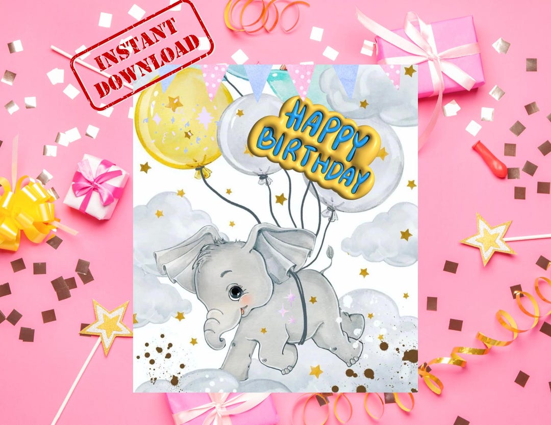 Birthday Card, Cute Birthday Card, Greeting Card, Birthday Fanny Card ...