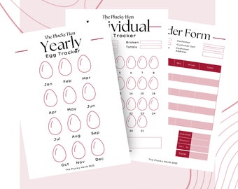 Chicken Egg Incubation Tracker, Hatching Egg Log, Egg Hatching Tracker ...