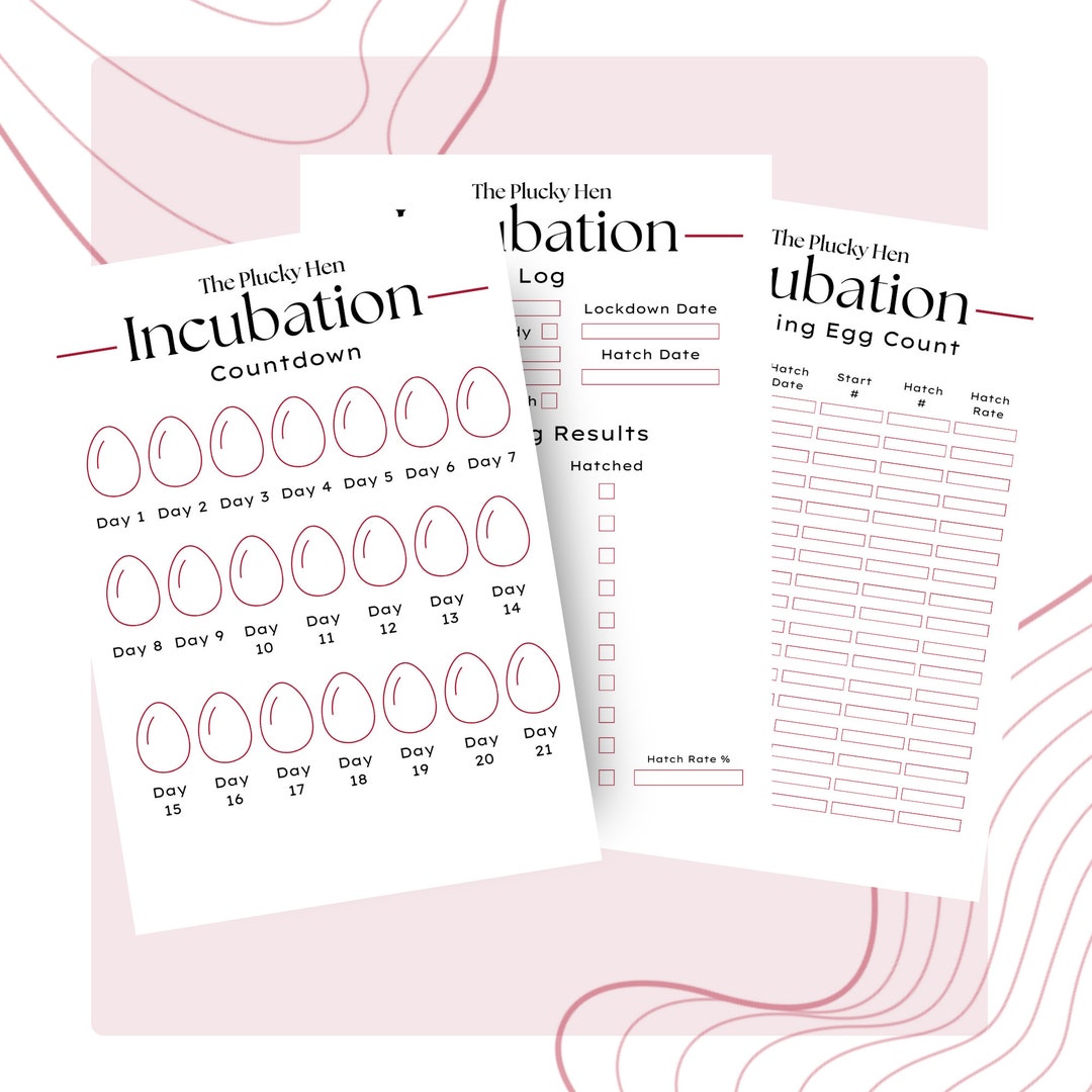 Incubation Log - Etsy