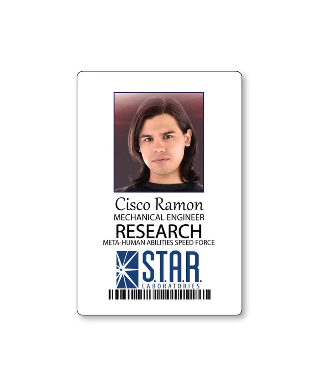 The FLASH CISCO RAMON From Name Badge Halloween Costume Cosplay Prop ...