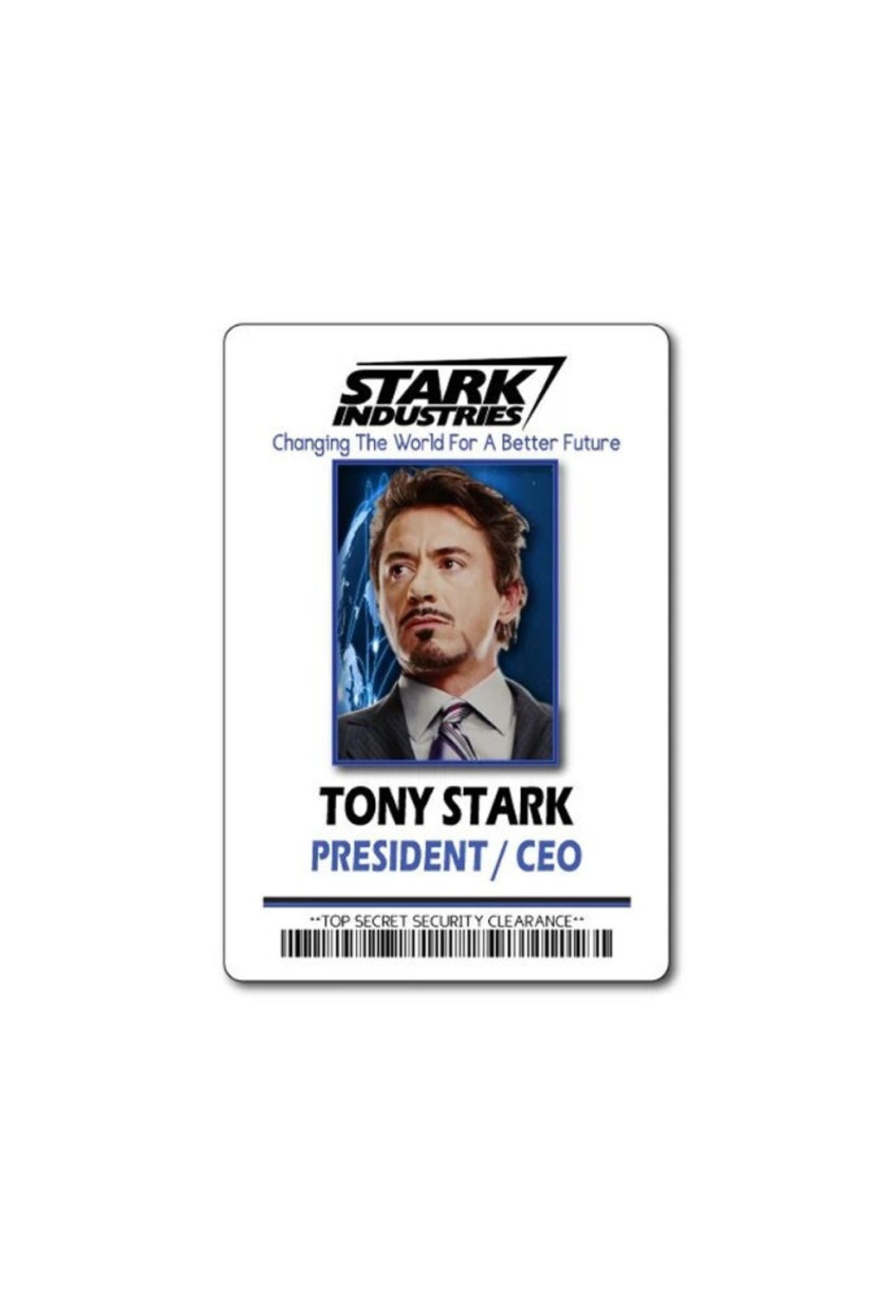 Ironman TONY STARK Halloween Costume or Cosplay Name Badge Pin Fastener ...