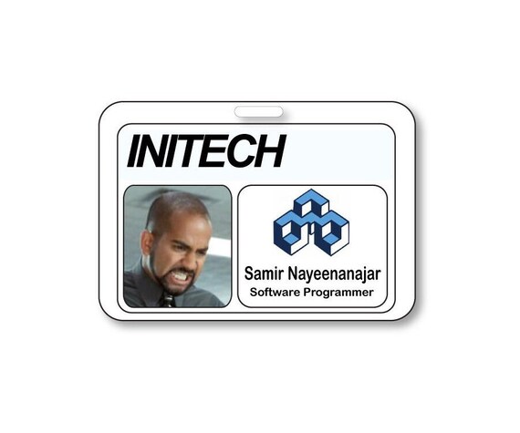 Plantilla De Insignia De Initech Milton/Funny Initech, Espacio De