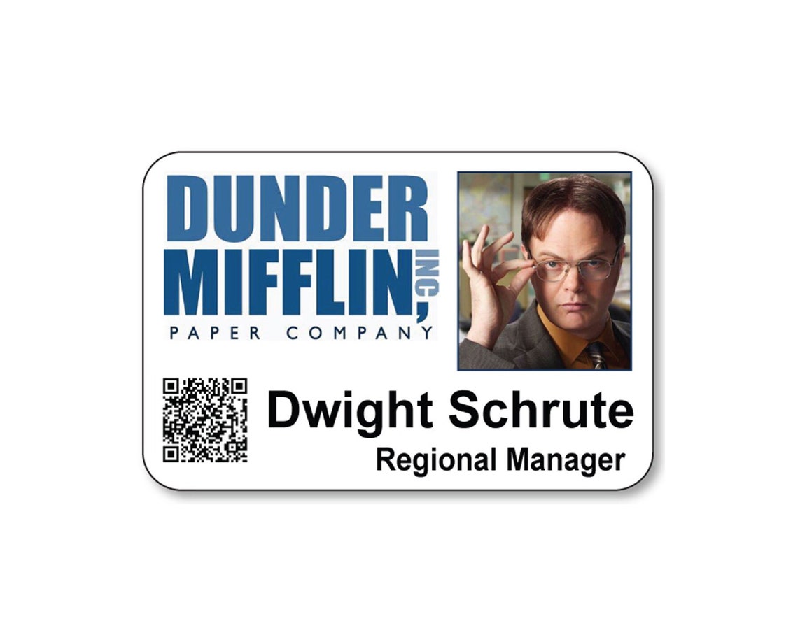 THE OFFICE Dwight Schrute at Dunder Mifflin Halloween Cosplay Name ...