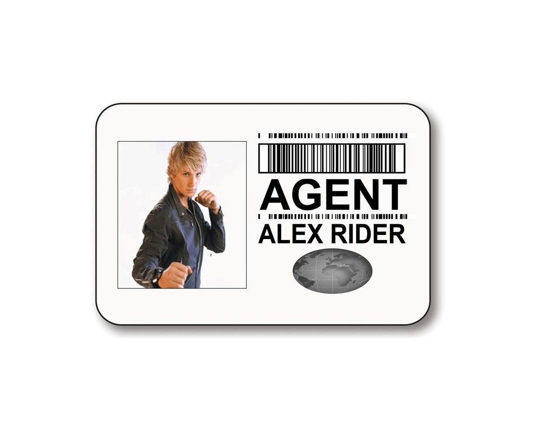 AGENT ALEX RIDER Magnetic Fastener Name Badge Halloween Costume Prop - Etsy