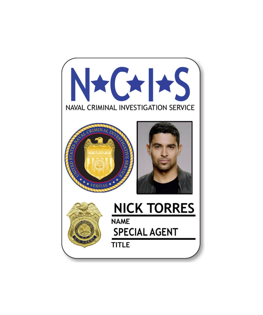 NCIS NICK TORRES Special Agent Halloween Costume or Cosplay Name Badge ...