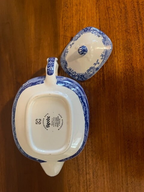Spode Blue Italian Small Teapot - Etsy