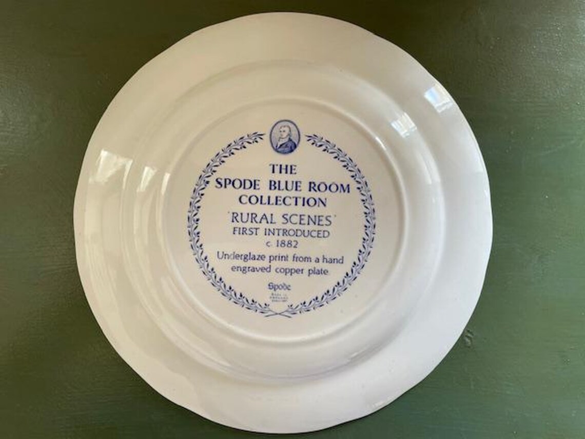 Spode Blue Room Collection Dinner Plate Rural Scenes - Etsy