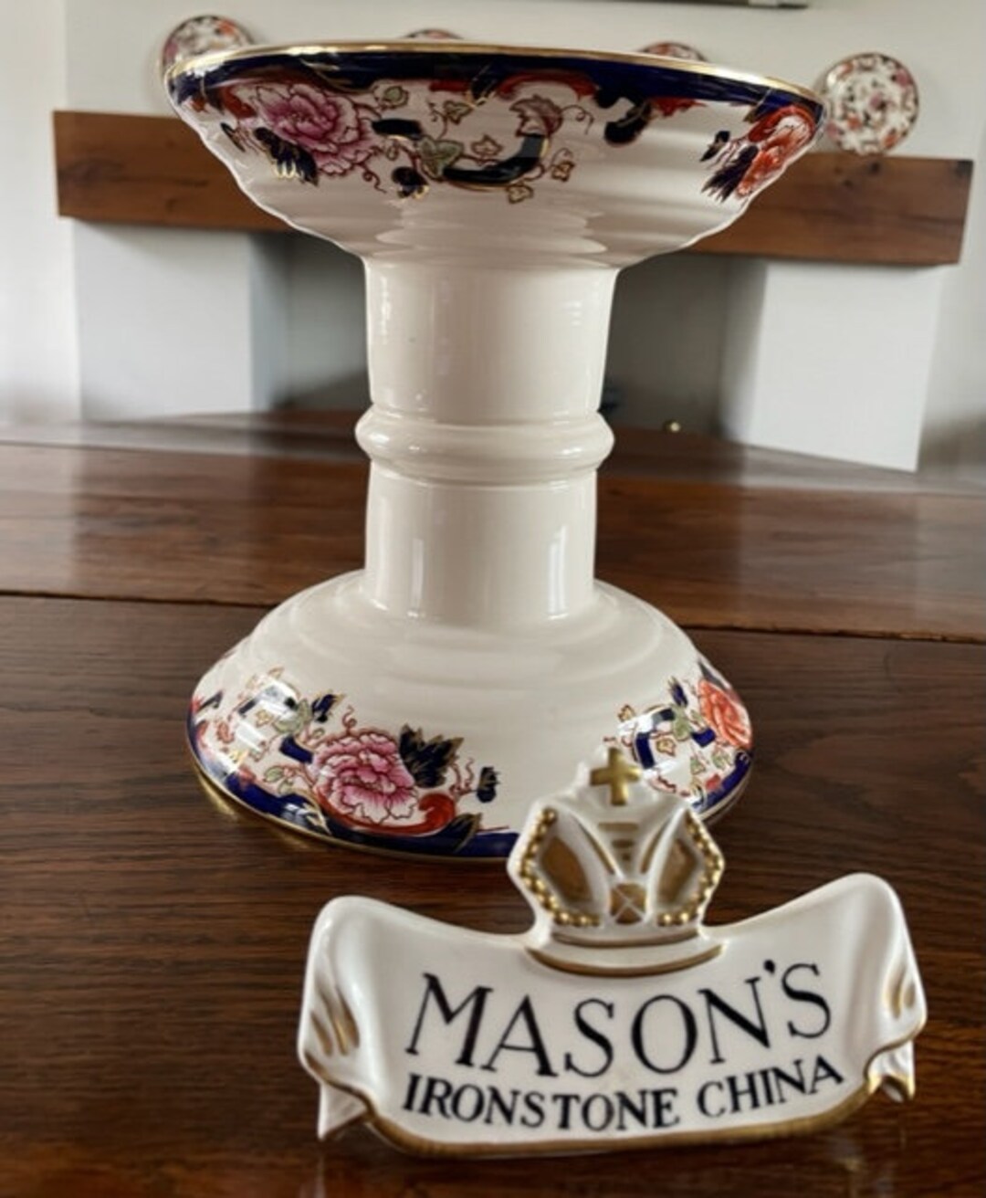 Masons Blue Mandalay Ham Hock Stand - Etsy