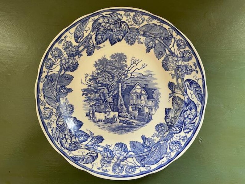 Spode Blue Room Collection Dinner Plate Rural Scenes - Etsy