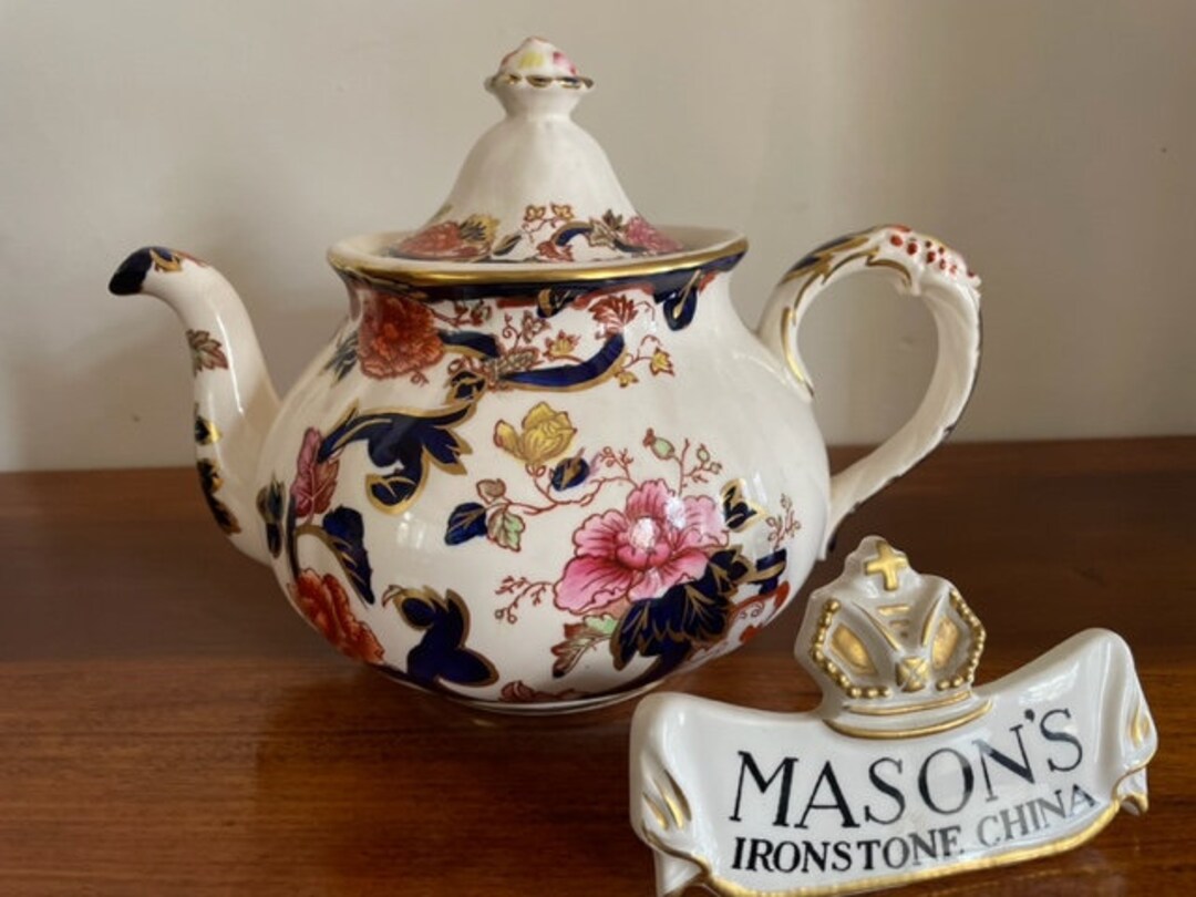Masons Blue Mandalay Teapot 1st. Quality - Etsy