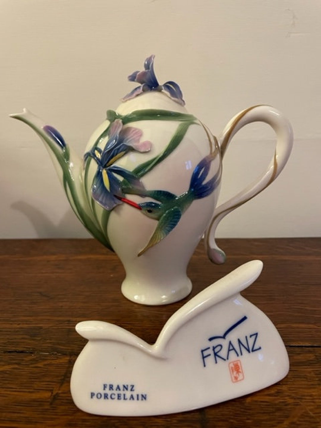 Franz Porcelain Hummingbird Teapot - Etsy
