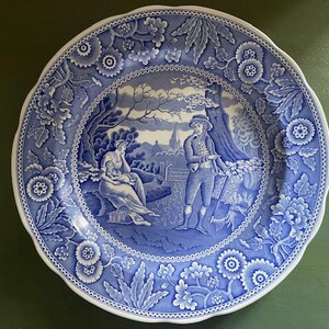 Spode Blue Room Collection Dinner Plate Woodman - Etsy