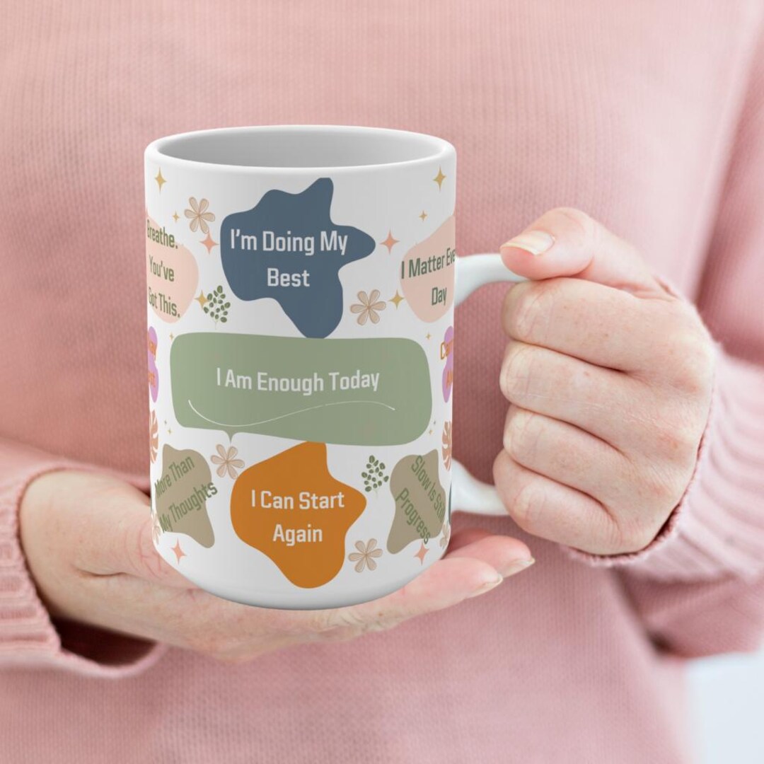 Motivational Mug 15oz Inspirational Quotes for Daily Encouragement ...