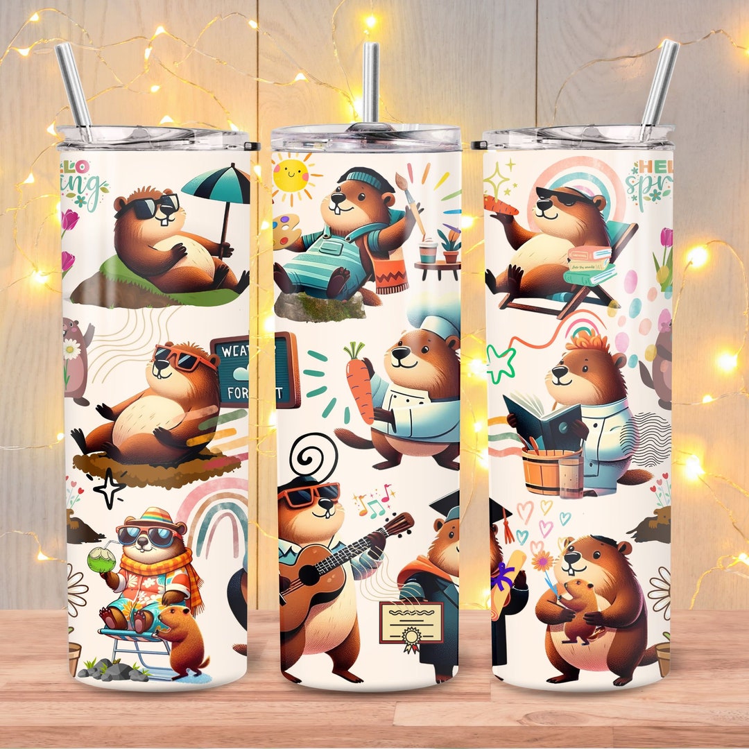 Groundhog Tumbler, Rodent Animals Png, Hole Gruond, Birthday Gifts ...