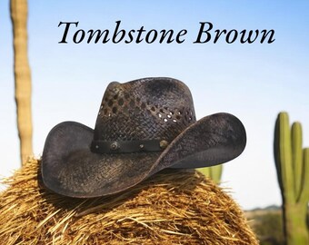 RARE 1960's Stompers Hats Citrus Hts. Ca. Straw Feathered Cowboy Hat ...