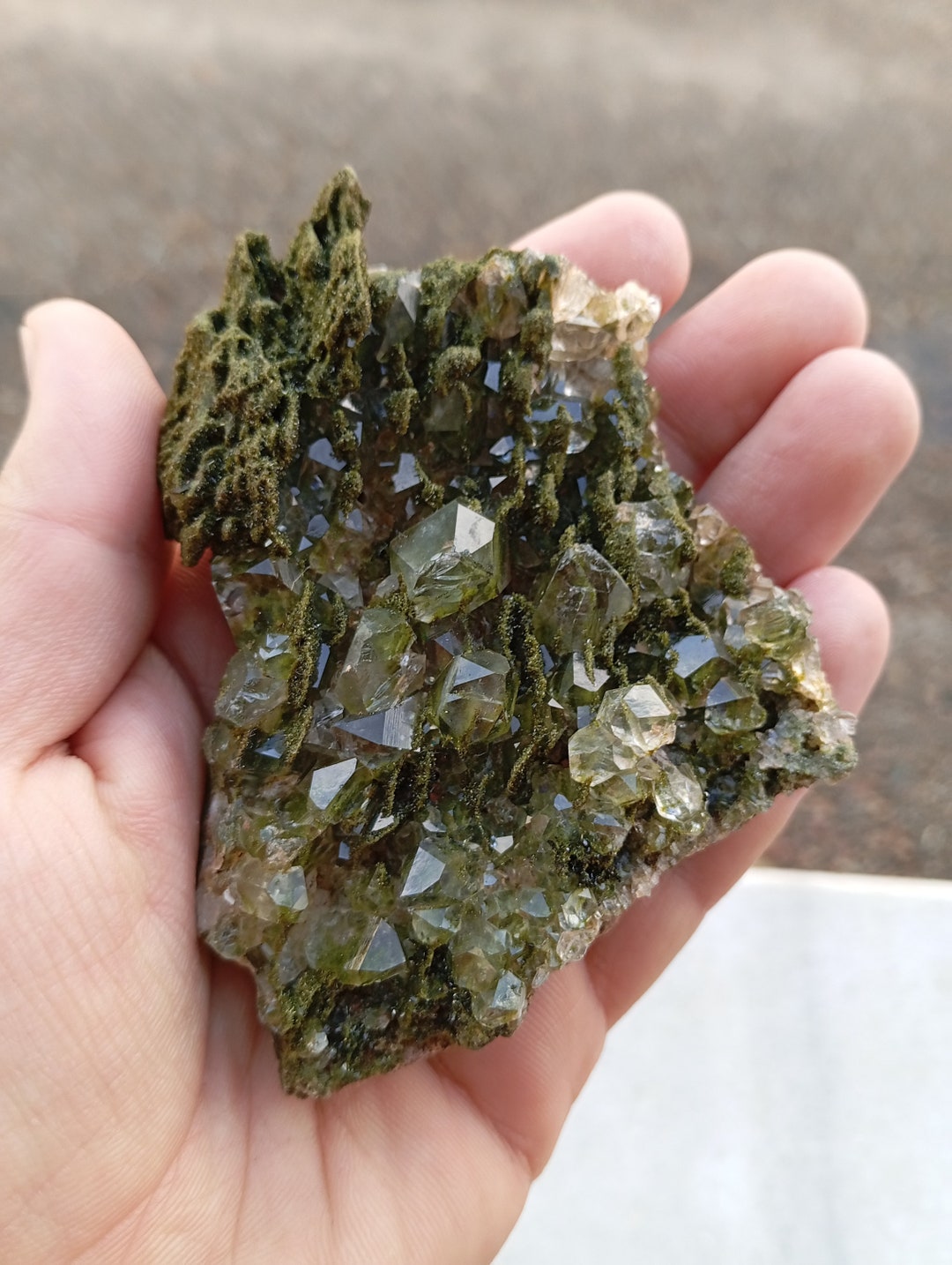 Green Mossy Quartz - Etsy