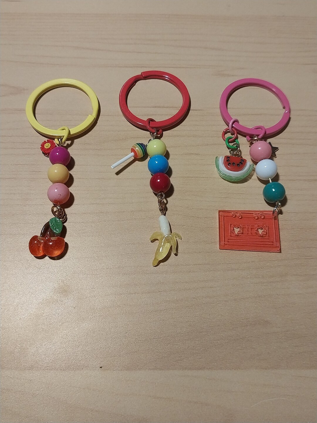 Fruit Themed Keychains - Etsy