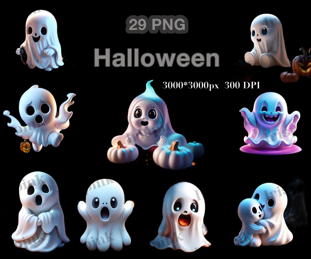 29 PNG Baby Ghost Halloween Digital - Etsy