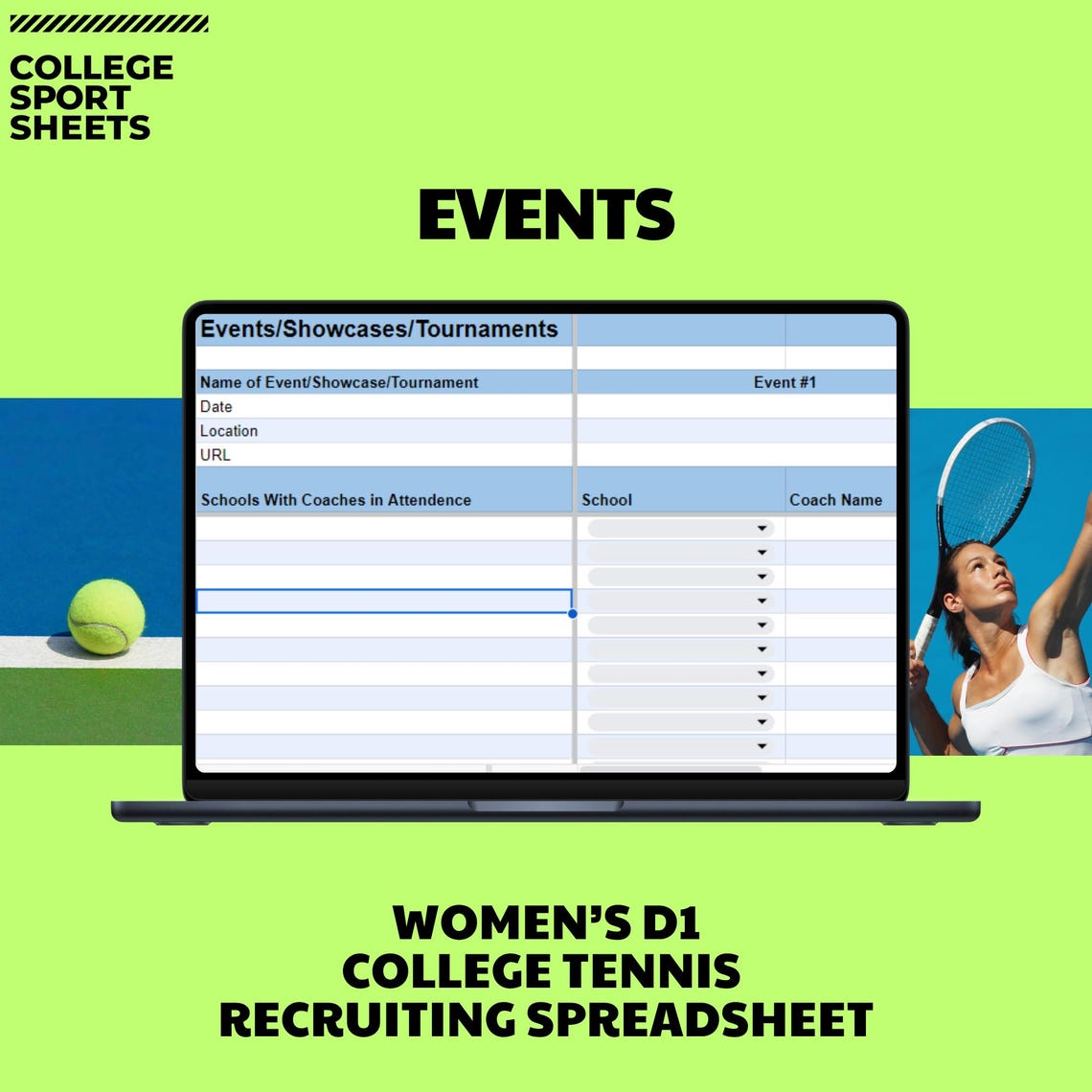 D1 Women’s Tennis Recruiting Spreadsheet - Digital College Athletic ...