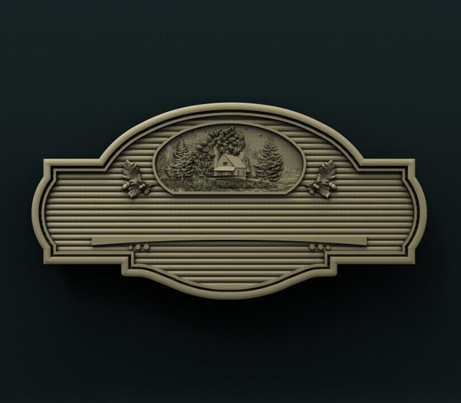Lake Cabin Sign 3D STL File: CNC Carving Template, Woodworking Project ...