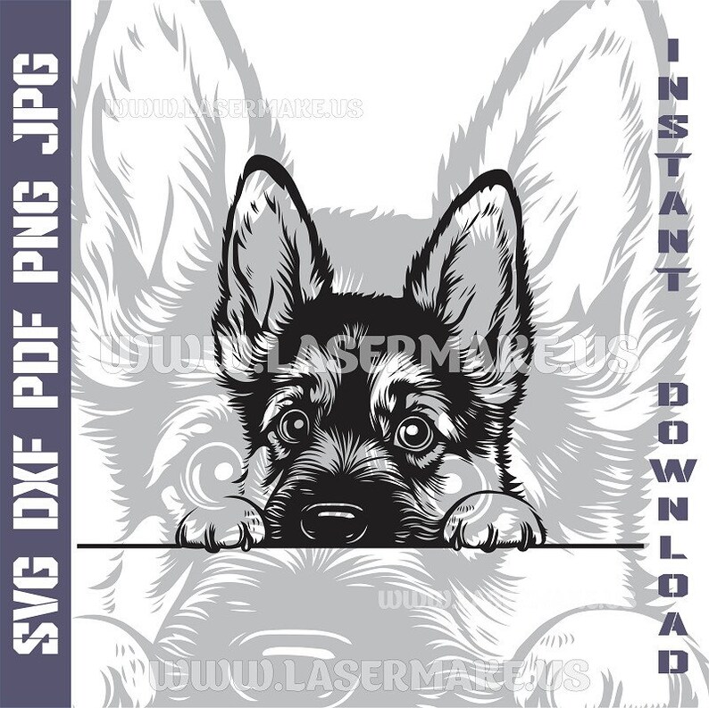 German Shepherd Puppy SVG File Cut File for Cricut Printable Png SVG ...