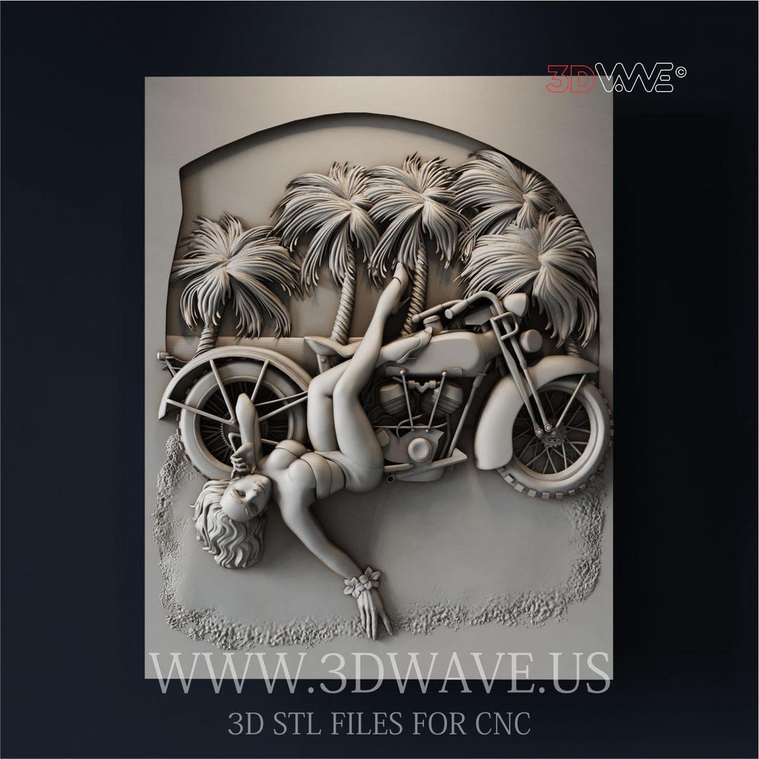 Pin-up Girl 3D STL File: CNC Carving Template (digital Download) - Etsy