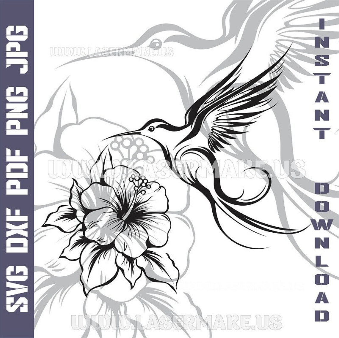 Hummingbird SVG File Cut File for Cricut Printable Png SVG Dxf Cut ...