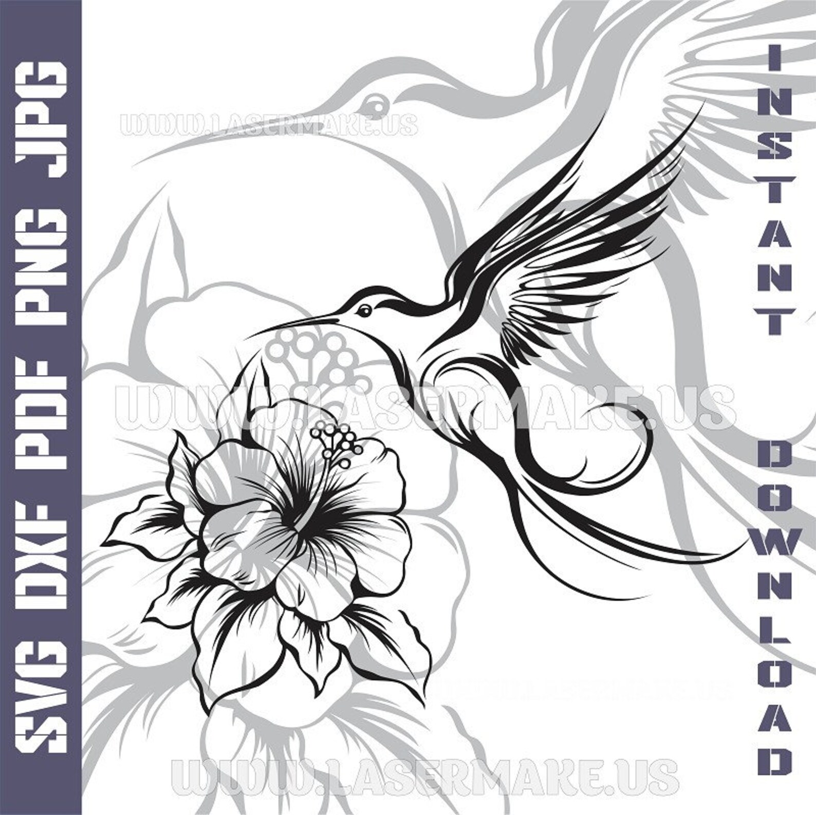 Hummingbird SVG File Cut File for Cricut Printable Png SVG Dxf Cut ...