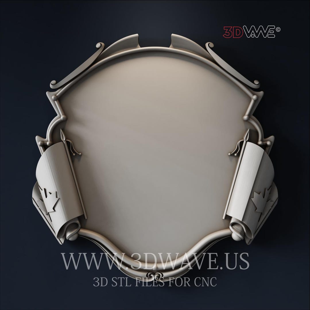 3d Customizable Canadian Flag Military Plaque - CNC Wall Art Decor STL ...